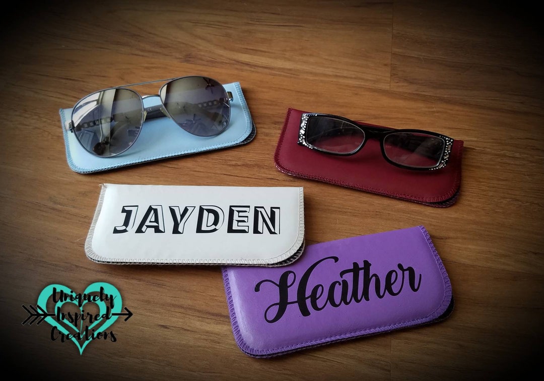 Personalized Soft Eyeglass Case / Sunglass Case . Personalized Travel ...
