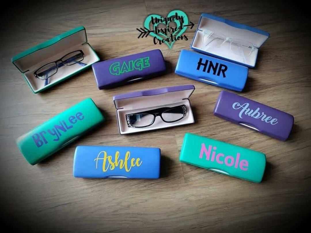 Personalized Eyeglass Case, Personalized Gift for Women, Men or Kids ...