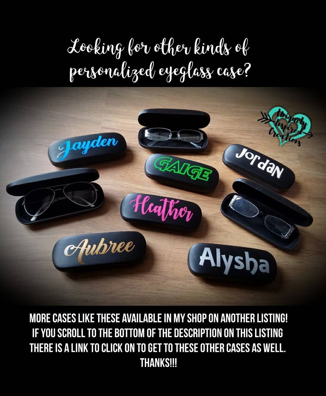 Personalized Eyeglass Case Personalized Gift for Women Men - Etsy