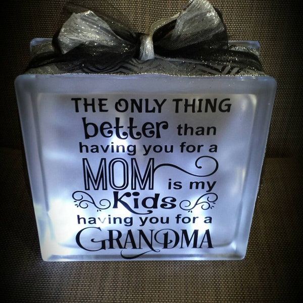 Lighted Glass Block - Etsy
