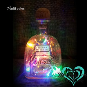 Patron Bottle Light Decor , Different Colored Lights to Choose From ...