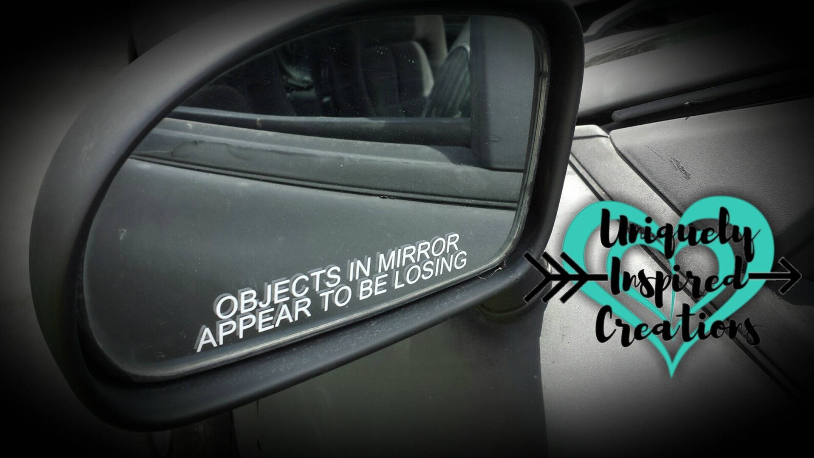 Car Mirror Decal objects in Mirror Appear to Be - Etsy