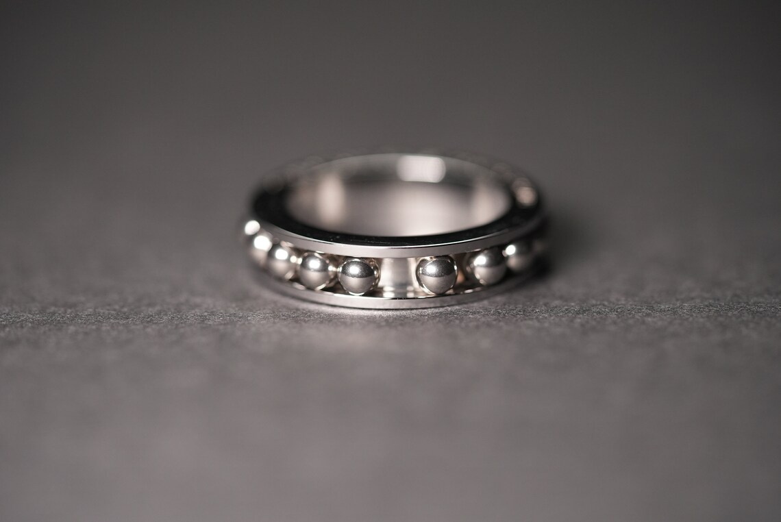 Fidget Ring for Men Mens Fidget Ring Mens Spinner Ring - Etsy