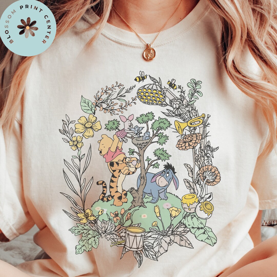 Comfort Color® Retro Disney Winnie the Pooh and Friends Shirt, Comfort ...