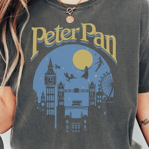 Comfort Color® Retro Disney Peter Pan Shirt, Tinker Bell Wendy Flight ...