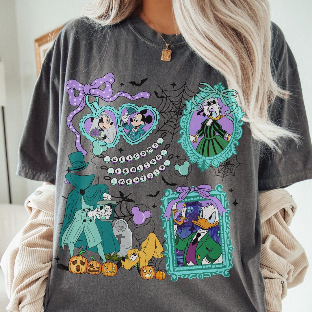 Comfort Color® Disney Welcome Foolish Mortals Shirt Haunted Mansion Tee ...