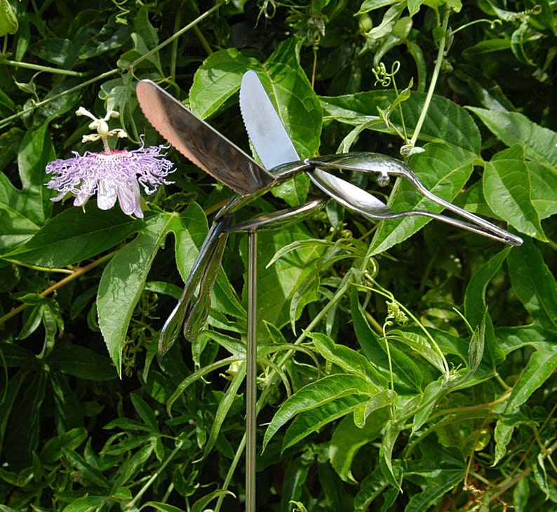 Hummingbird Garden Stake Hummingbird Garden Decor Yard Art | Etsy