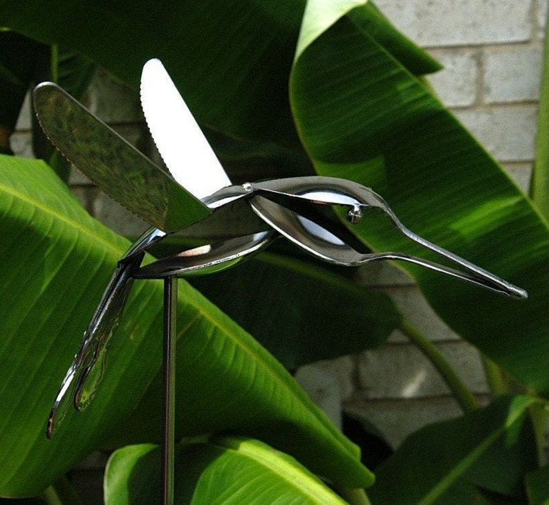 Hummingbird Garden Stake Hummingbird Garden Decor Yard Art - Etsy Canada