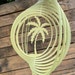 12 Metal Palm Tree Wind Spinner, Metal Yard Art, Porch and Garden Decor ...