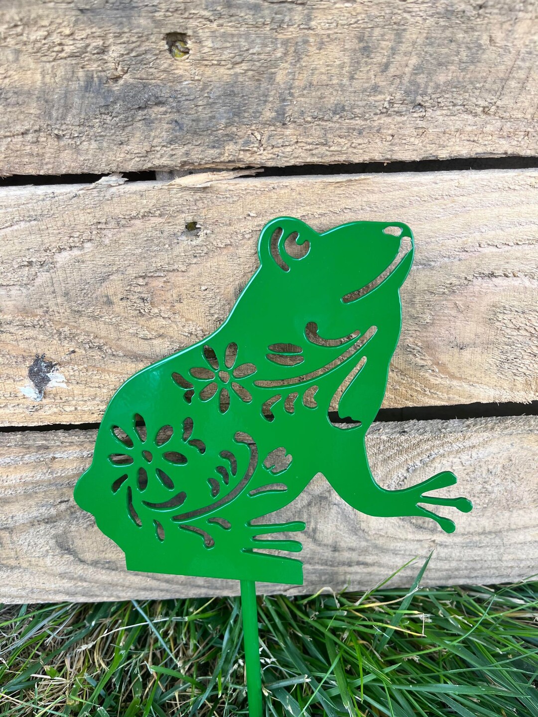 Mini Frog Garden Stake, Metal Decoration, Little Frog, Cute - Etsy