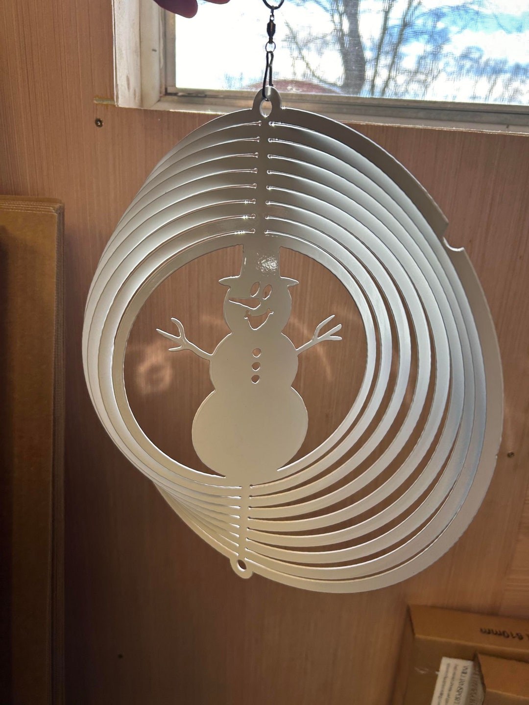Snowman Wind Spinner, Garden Decor, Winter Wonderland, Porch Decor - Etsy