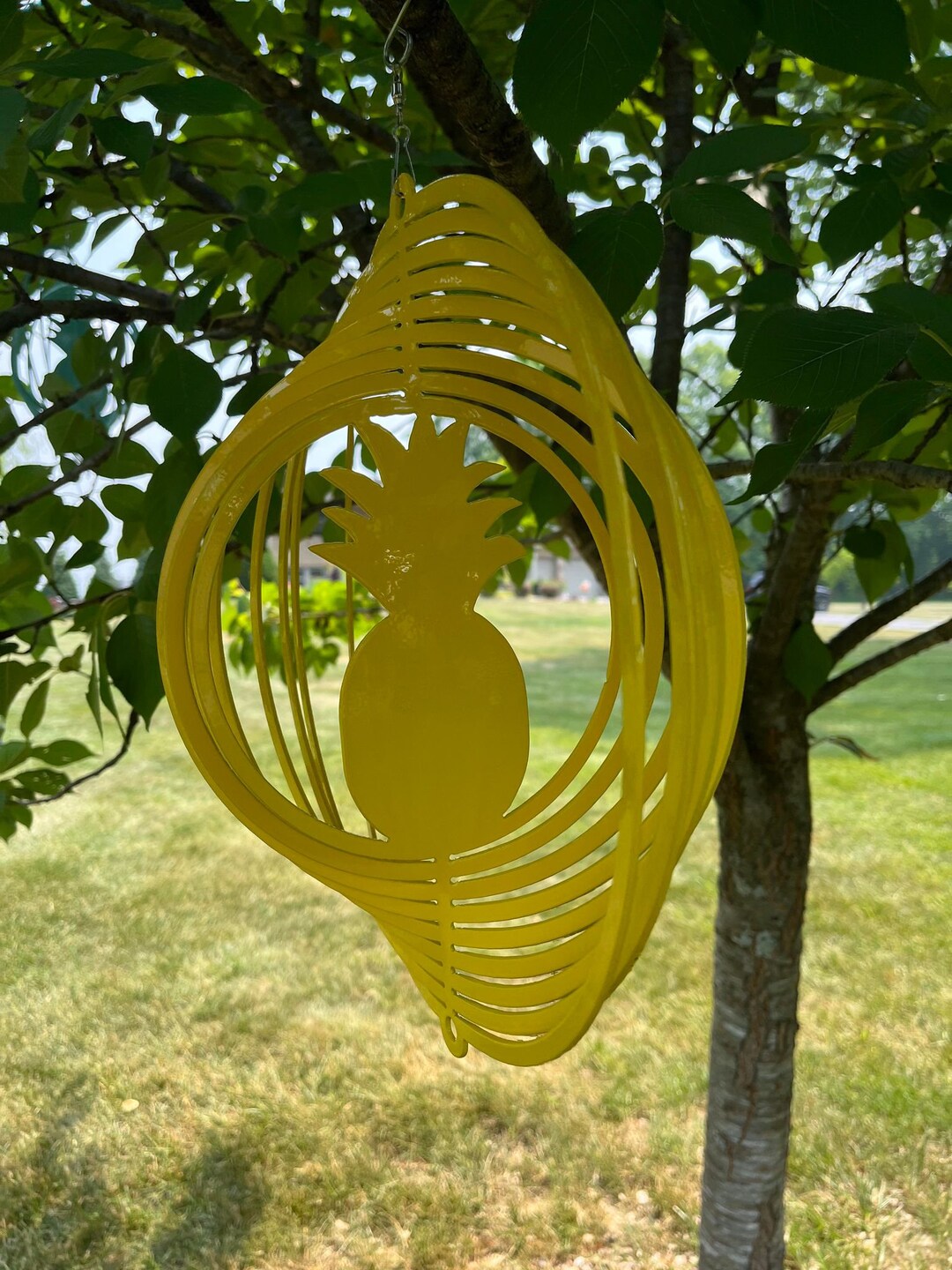 Pineapple Windspinner, Metal Decor Outside Decoration - Etsy