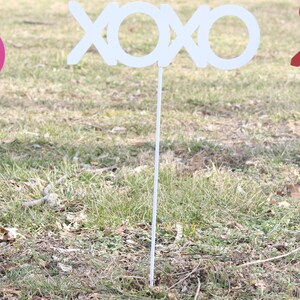 XOXO Metal Garden Stake, Valentines Day Decor, Outdoor Decor - Etsy