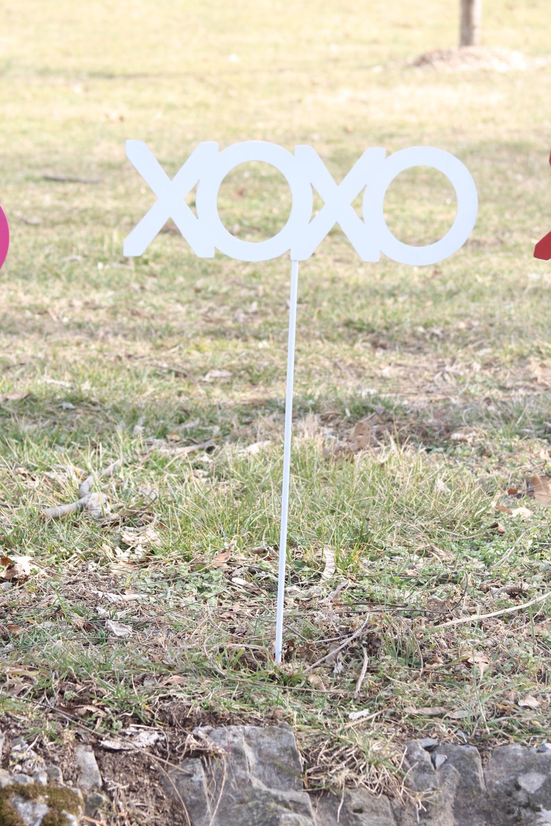 XOXO Metal Garden Stake, Valentines Day Decor, Outdoor Decor - Etsy