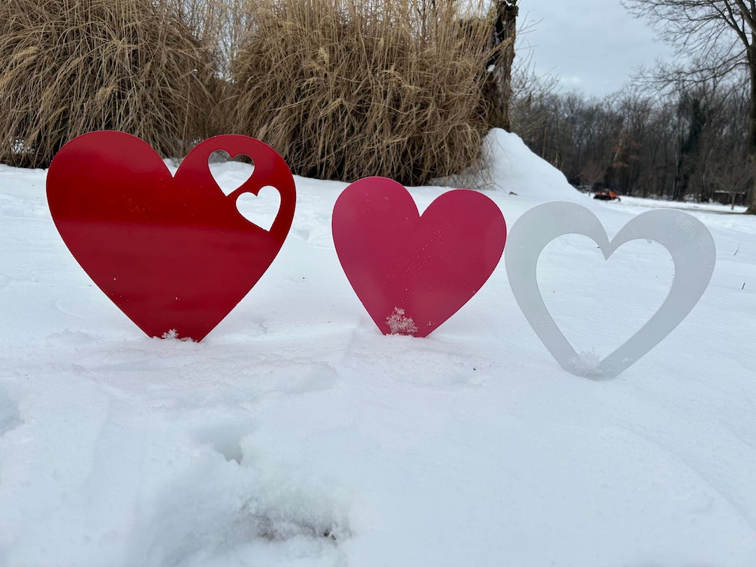 Valentine's Day, Garden Stakes, Hearts, Love, Cupid, Metal Decor - Etsy