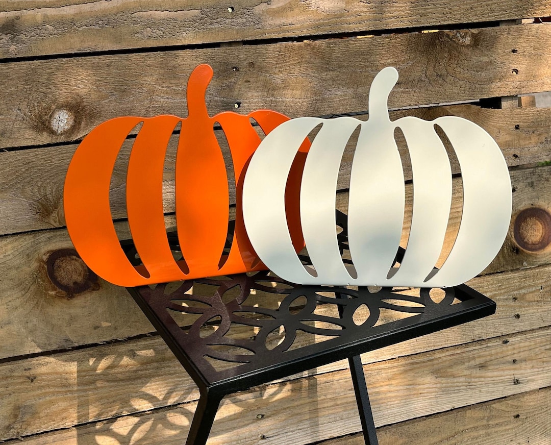 Pumpkin, Table Top Decoration- Metal Decor-fall-shelf Decorations - Etsy