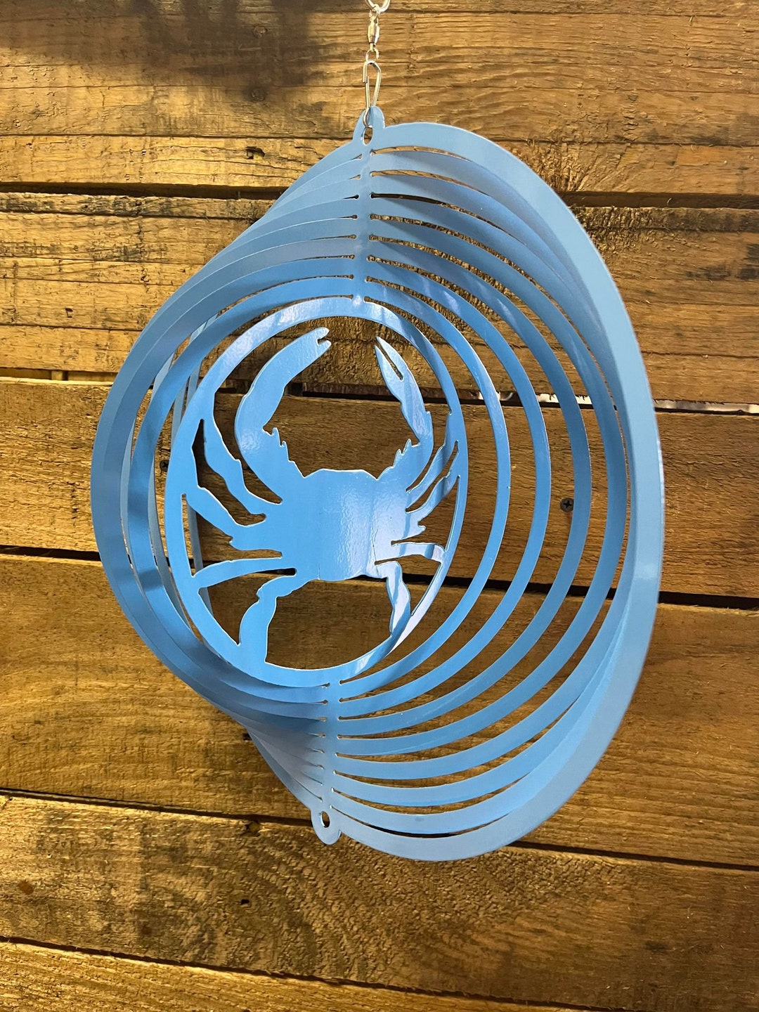 Crabby Wind Spinner, Porch Decoration, Metal - Etsy
