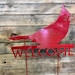 Metal Cardinal Garden Stake, Red Bird, Memorial Stake - Etsy