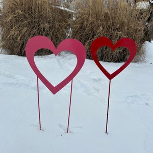 Heart Garden Decoration, Valentine's Garden Decor, February - Etsy