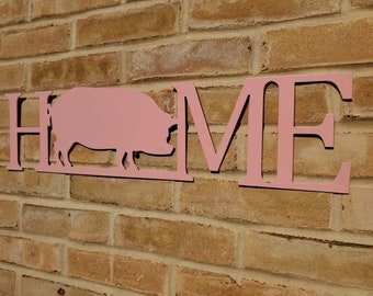 Metal Pig Sign - Etsy