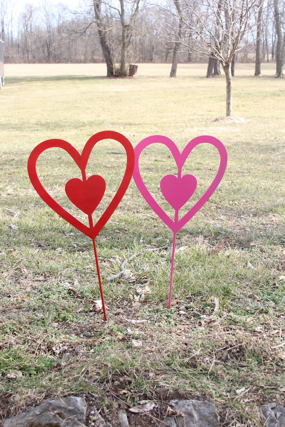 Heart Garden Decoration, Valentine's Garden Decor, February - Etsy