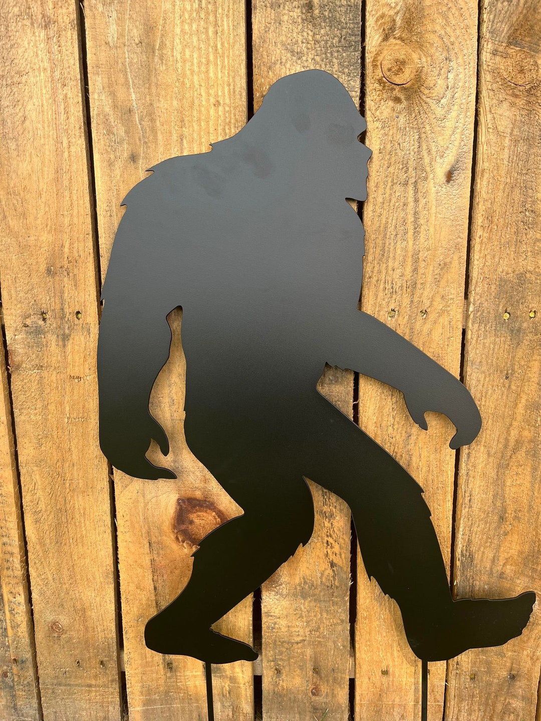 24" Bigfoot Garden Stake, Sasquatch Yard Sign, Squatch Decor, Metal Garden Stake - Etsy
