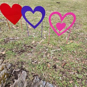 Heart Garden Decoration, Valentine's Garden Decor, February - Etsy