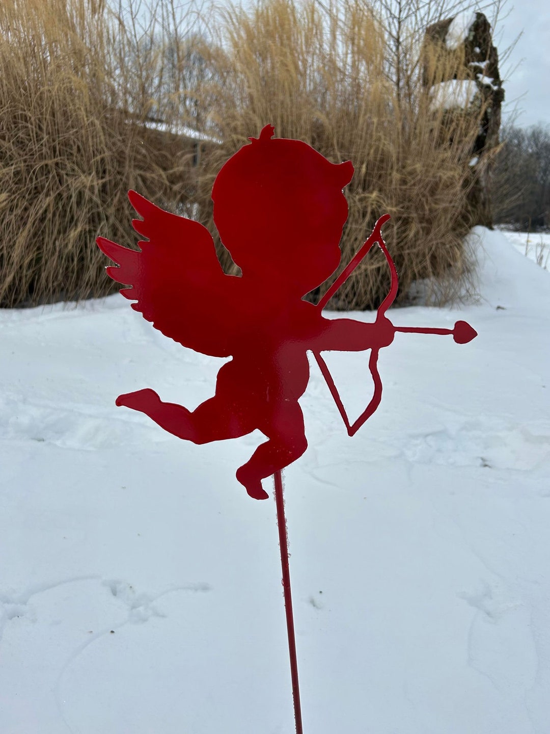 Cupid Garden Stake, Valentine's Day, February, Metal Art - Etsy