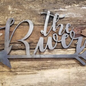 The River Metal Sign - Etsy