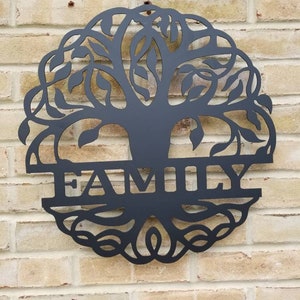 Personalized Tree of Life Metal Sign, Custom Made, Family, Indoor ...