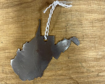 West Virginia Christmas Ornament Handmade Engraved Wooden Tree Bauble ...