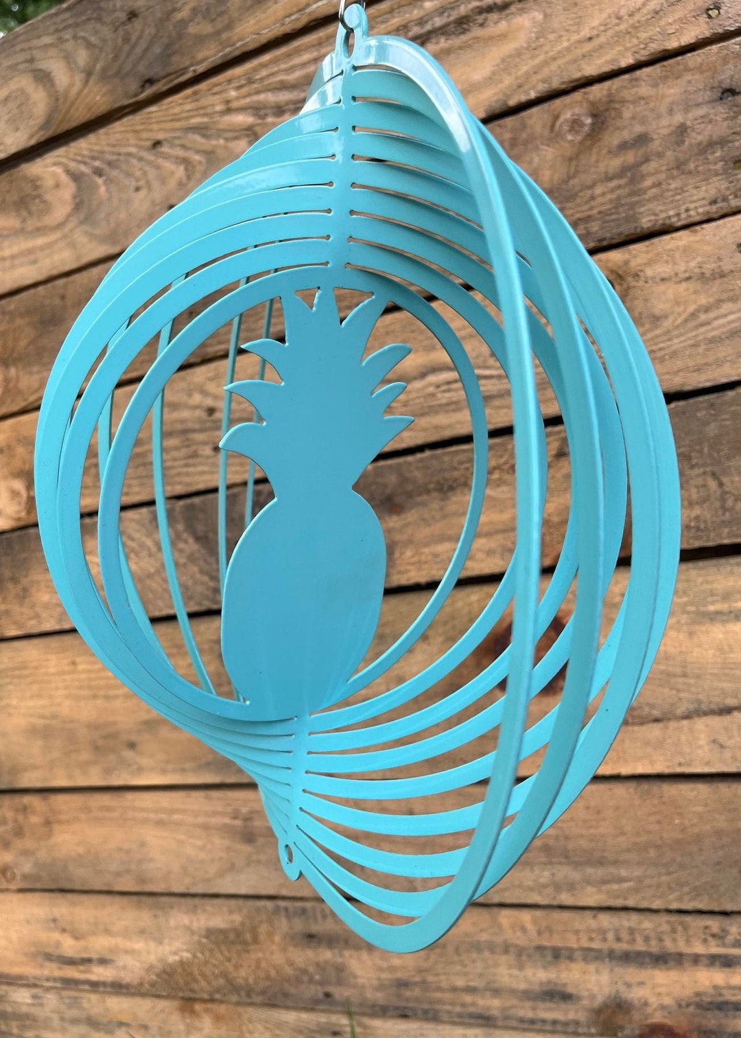 Pineapple Windspinner, Metal Decor Outside Decoration - Etsy