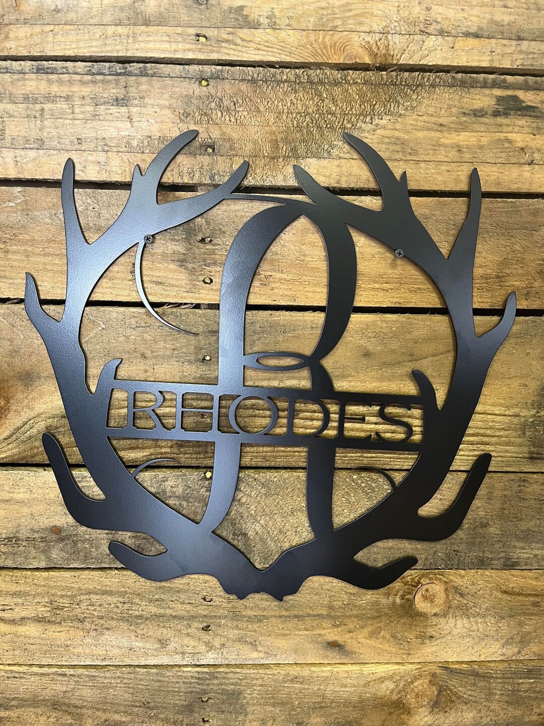 Trophy Buck Monogram, Metal Sign, Personalized - Etsy