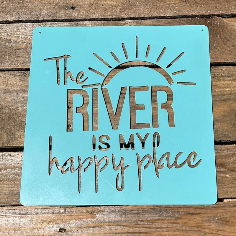 River Sign - Etsy