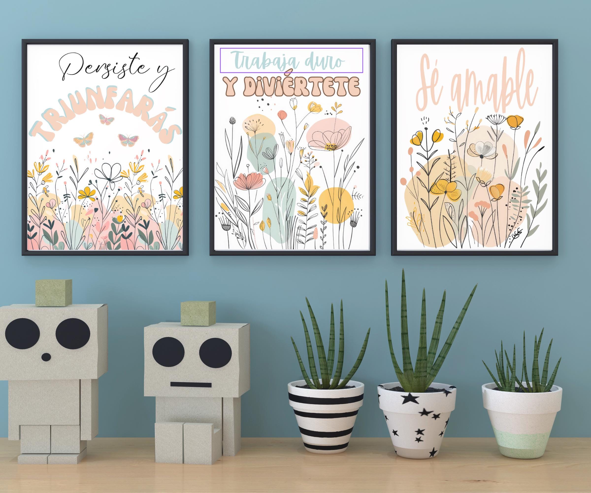 Classroom Posters in Spanish, Inspirational Boho Classroom, Classroom ...