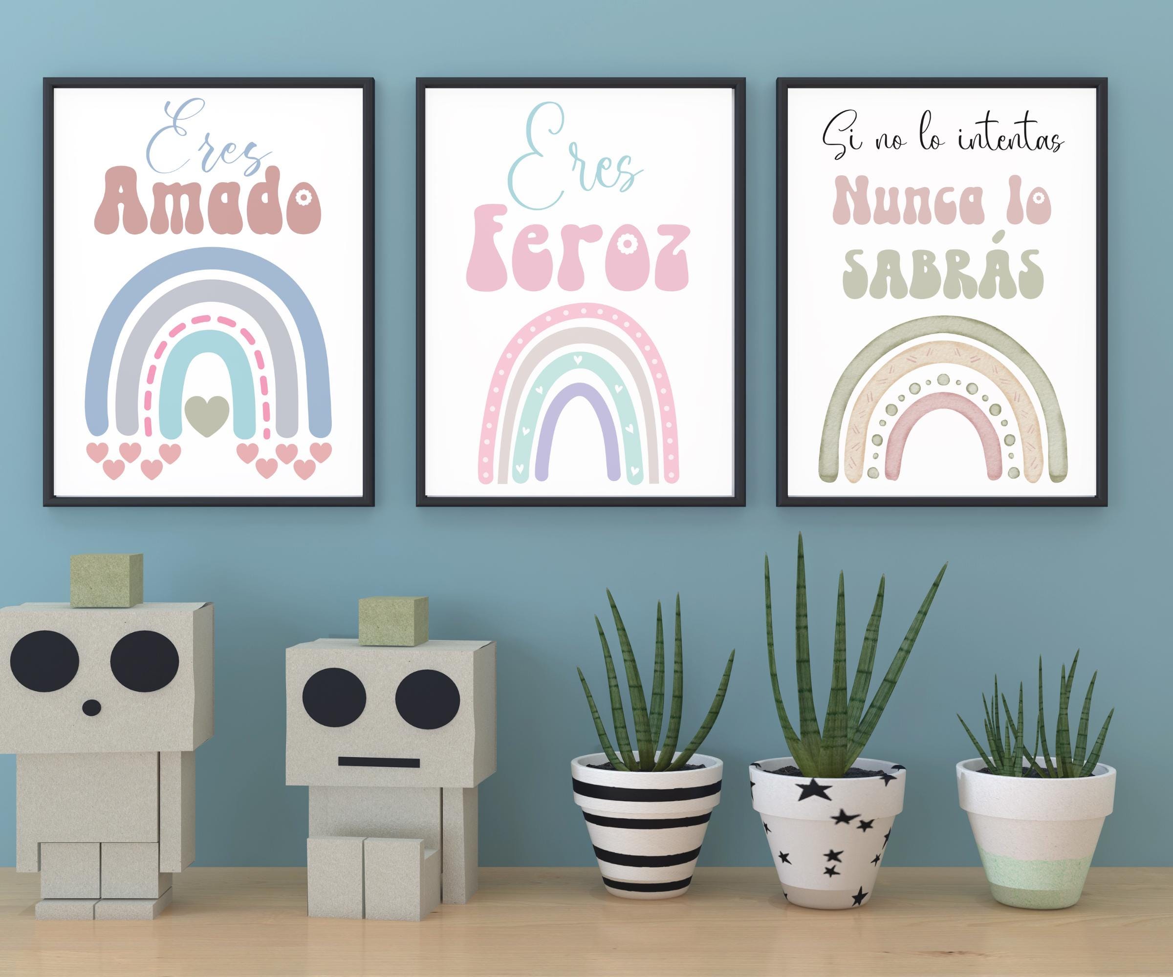 Boho Rainbow Spanish Classroom Posters: Inspirational Decor (digital ...