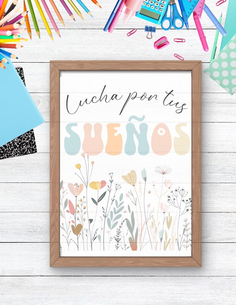 Classroom Posters in Spanish, Inspirational Boho Classroom, Classroom ...