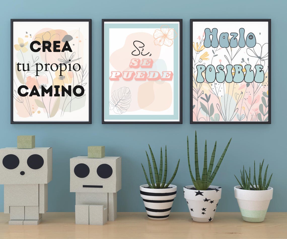 Classroom Posters in Spanish, Inspirational Boho Classroom, Classroom ...