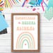 Boho Rainbow Spanish Classroom Posters, Growth Mindset, Digital ...