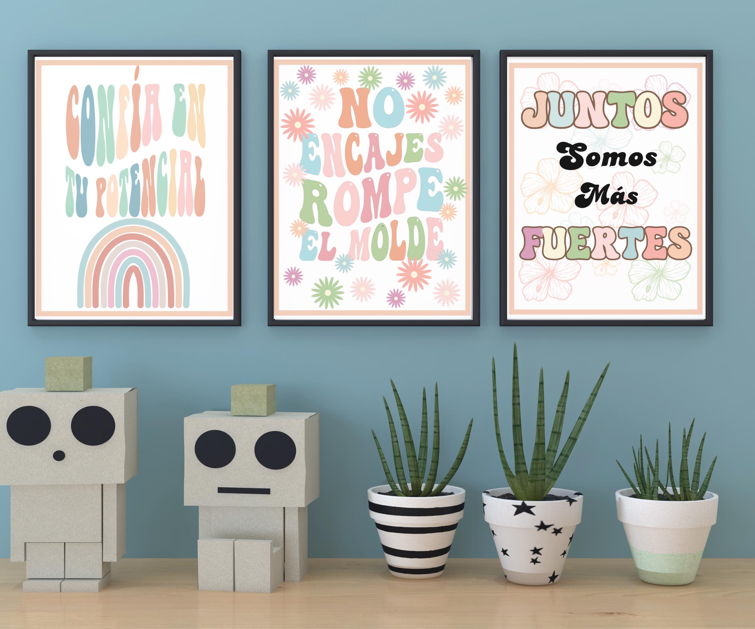 Classroom Posters in Spanish, Inspirational Boho Classroom, Classroom ...
