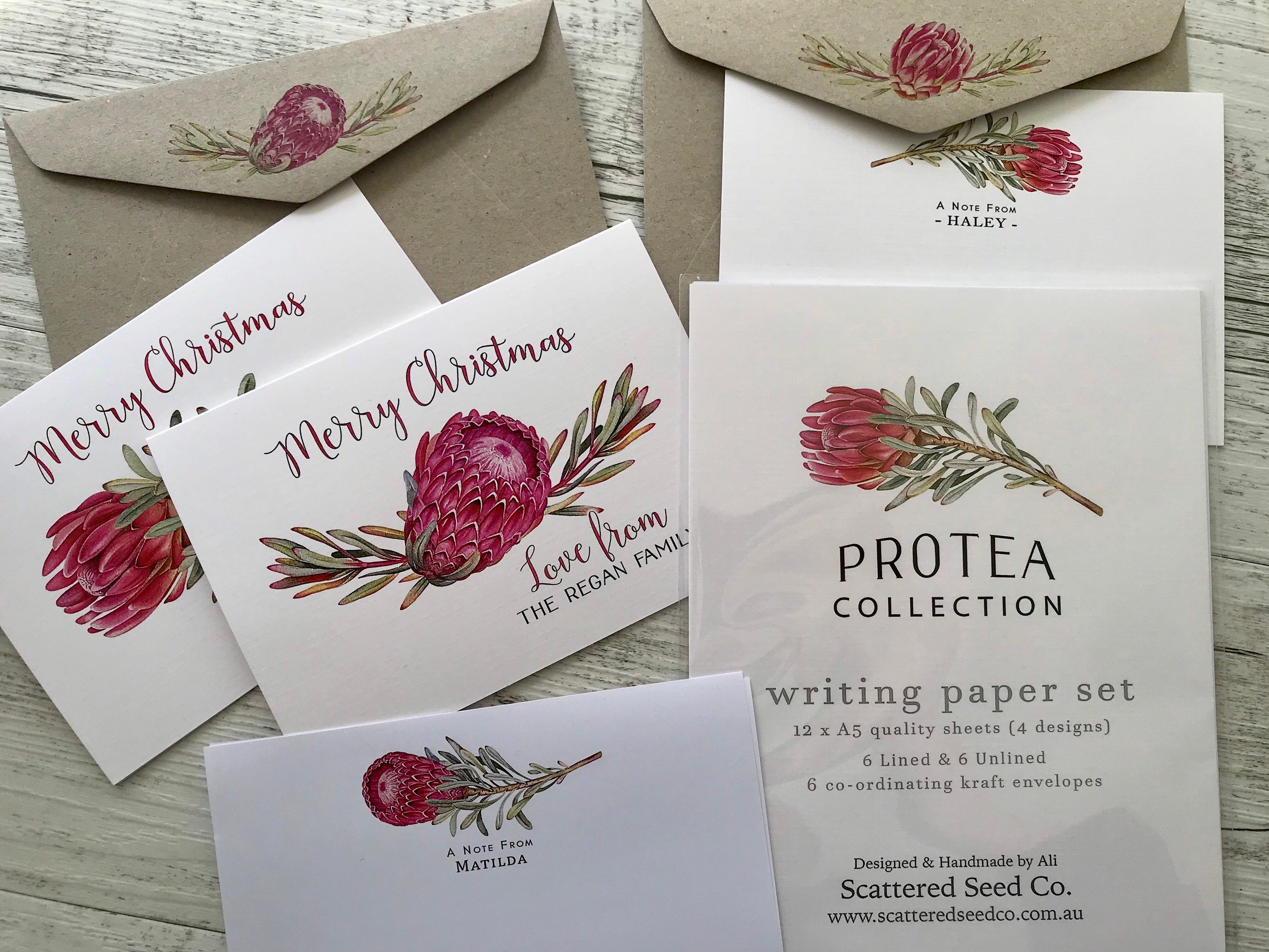 PROTEA Collection Writing Paper Set Australian Themed | Etsy Australia