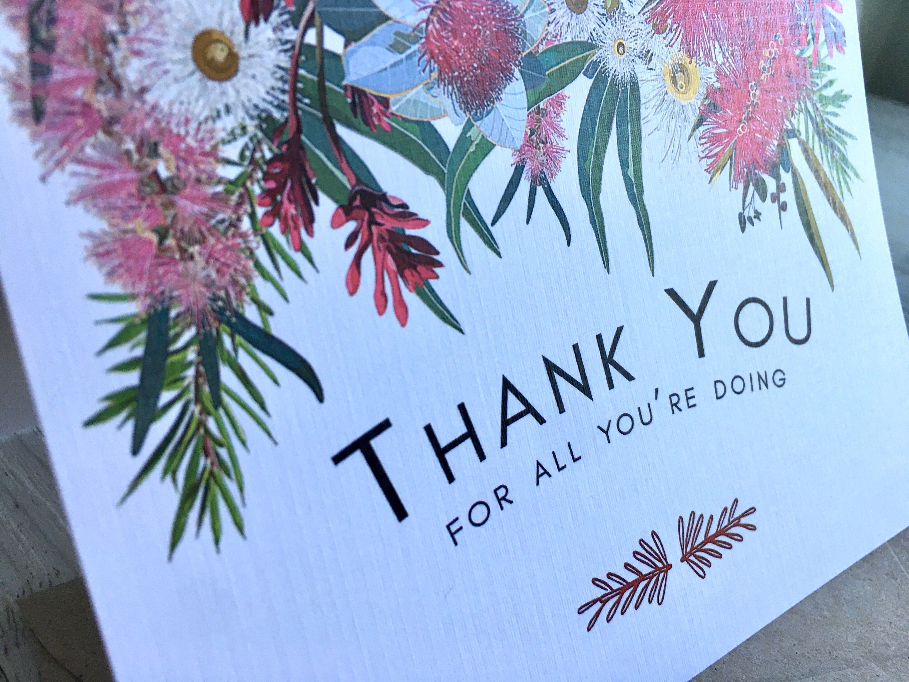 Thank You Cards AUSTRALIAN NATIVE Flora Cards - Australian Flower Thank ...