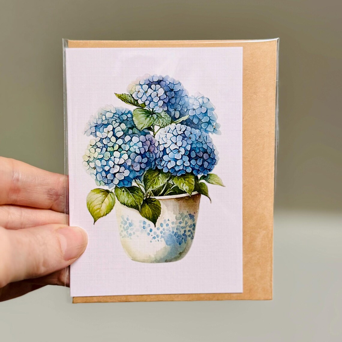 Mini Greeting Cards - Flower Pots in 4 Designs (set A) - Etsy