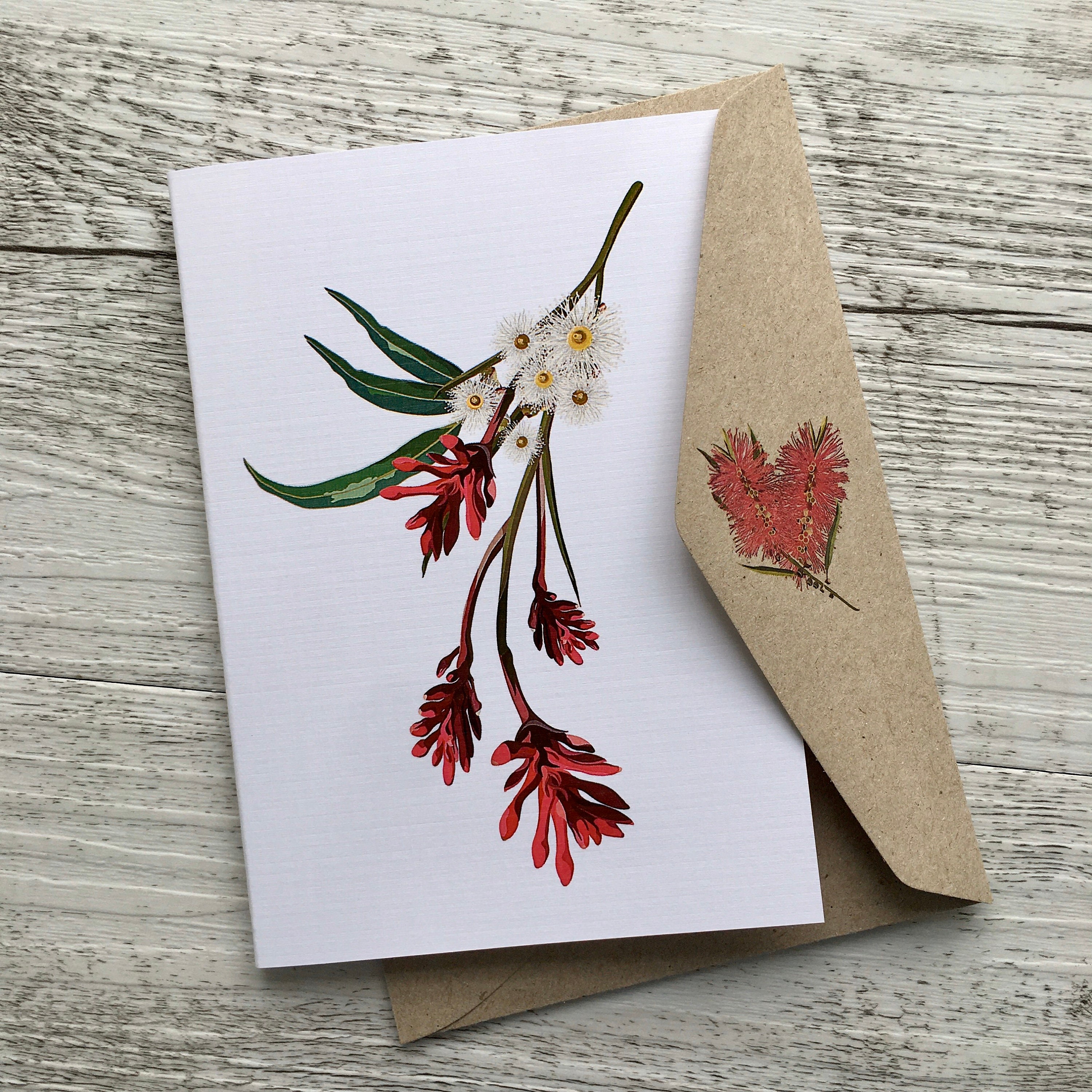 AUSTRALIAN NATIVE FLORA Cards Set of 4 Mini or Regular Size | Etsy