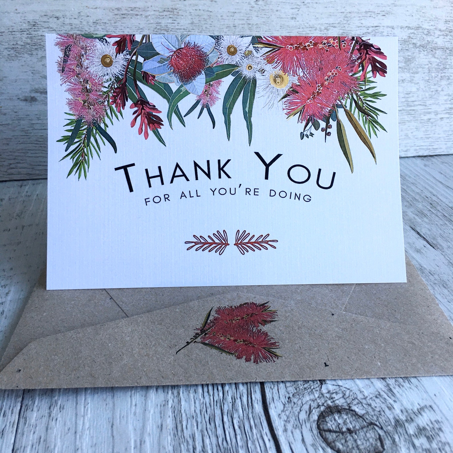 Thank You Cards AUSTRALIAN NATIVE Flora Cards Australian | Etsy