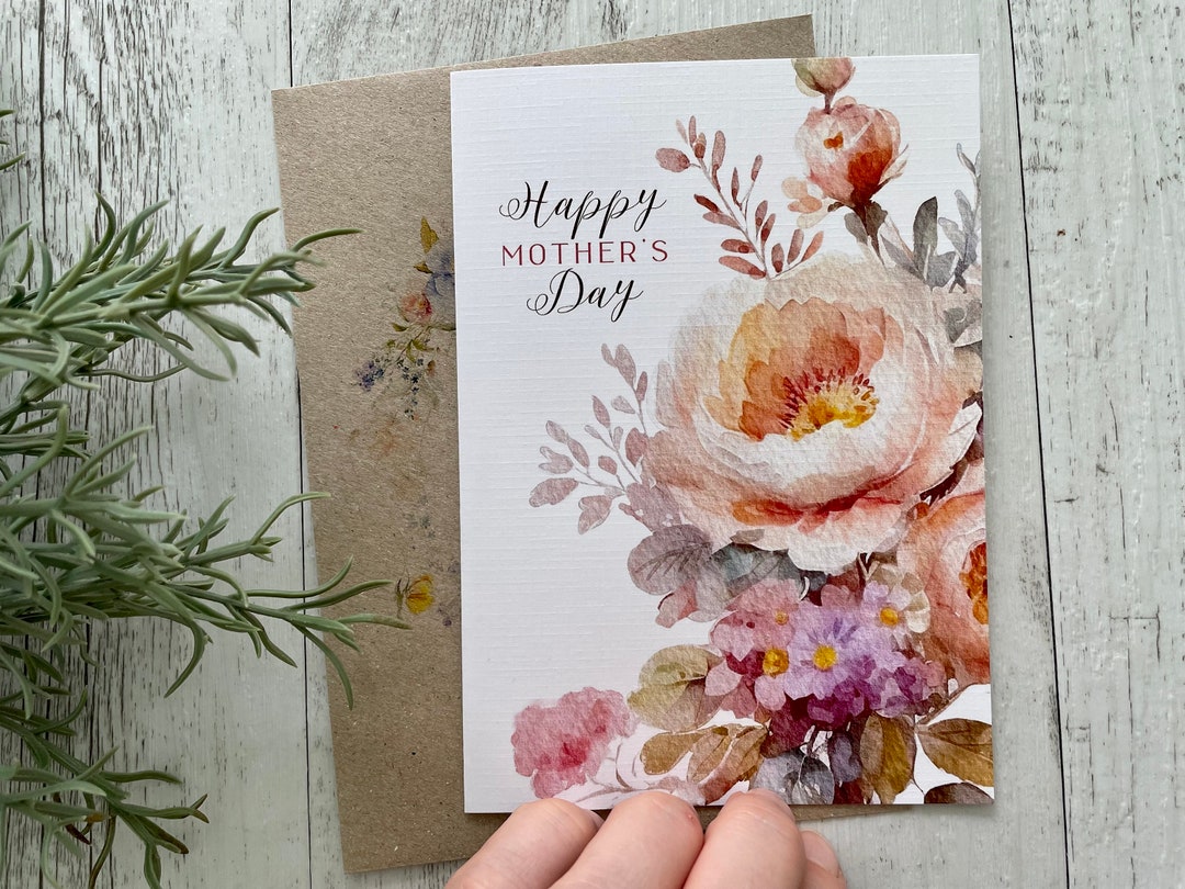 SPRING FLORAL Card - Happy Mother’s Day - Scattered Seed Co - Etsy