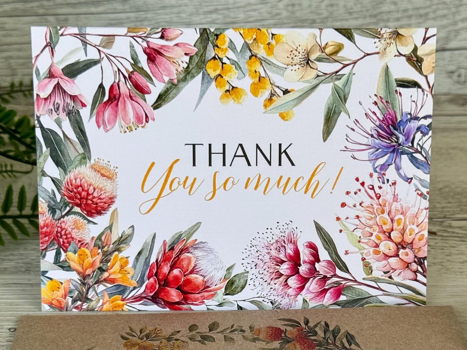 Australian Native Floral THANK YOU Card - AUSTRALIAN Flora - Aussie ...