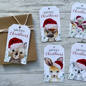 New AUSTRALIAN ANIMALS CHRISTMAS Gift Tags - Swing Tags - Koala ...