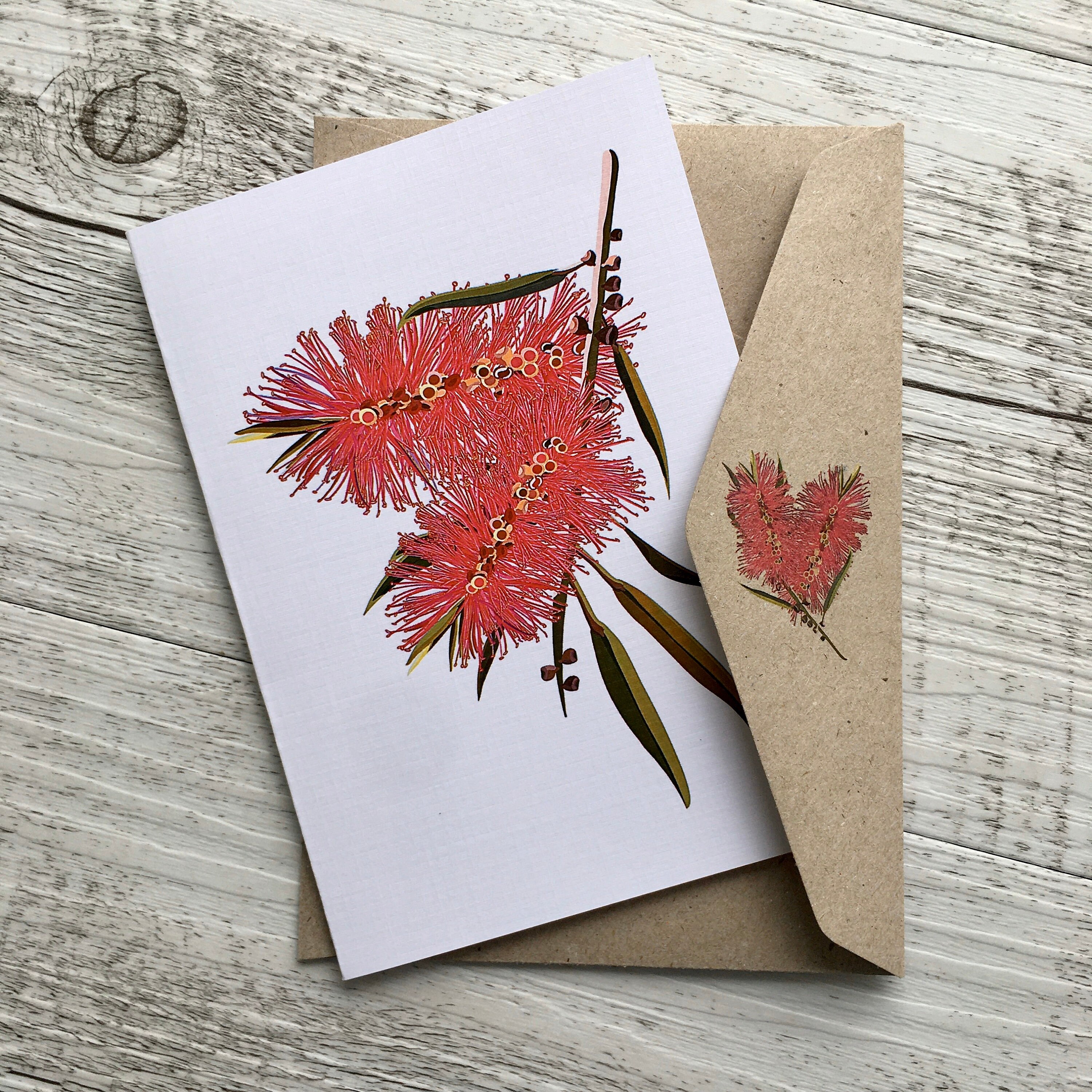 AUSTRALIAN NATIVE FLORA Cards Set of 4 Mini or Regular Size | Etsy