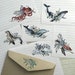 OCEAN FLORAL Collection Writing Paper Set - Marine Themed Notepaper ...